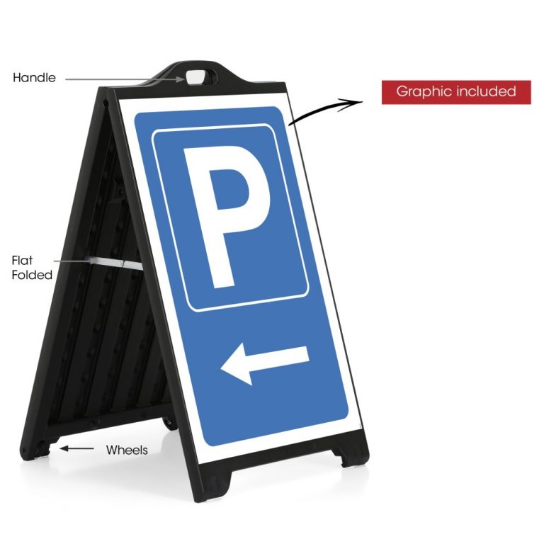 24×36 SignPro Sidewalk Sign for Posters / Black / A Board / Double ...