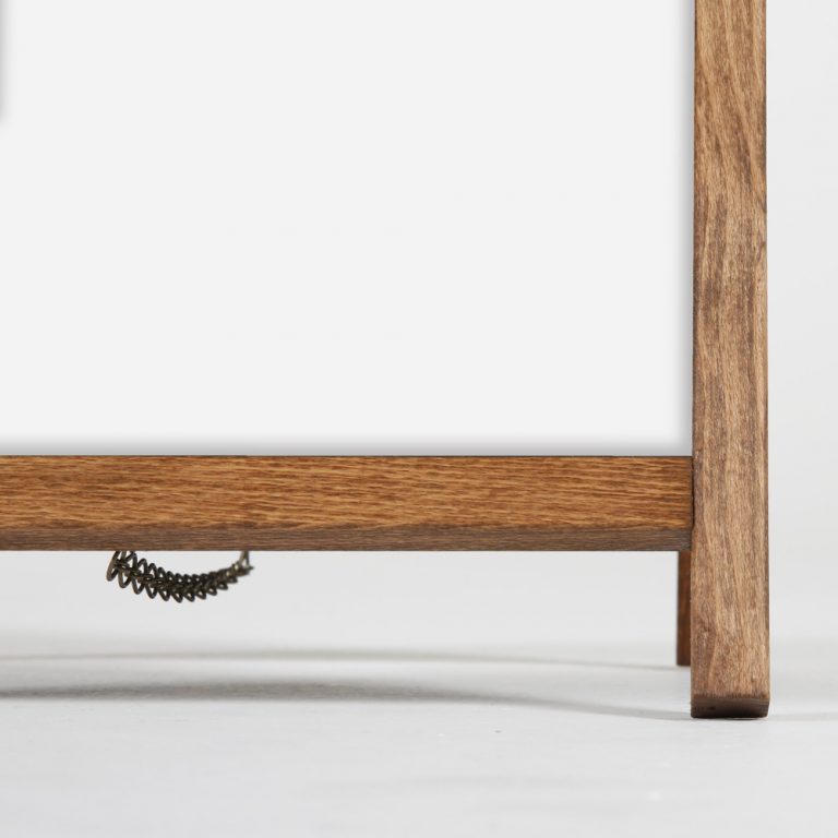 Tabletop Mini A Board with Erasable Magnetic Chalkboard (Dark Wood ...